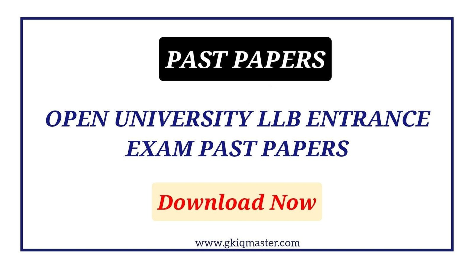 Open University LLB Entrance Exam Past Papers