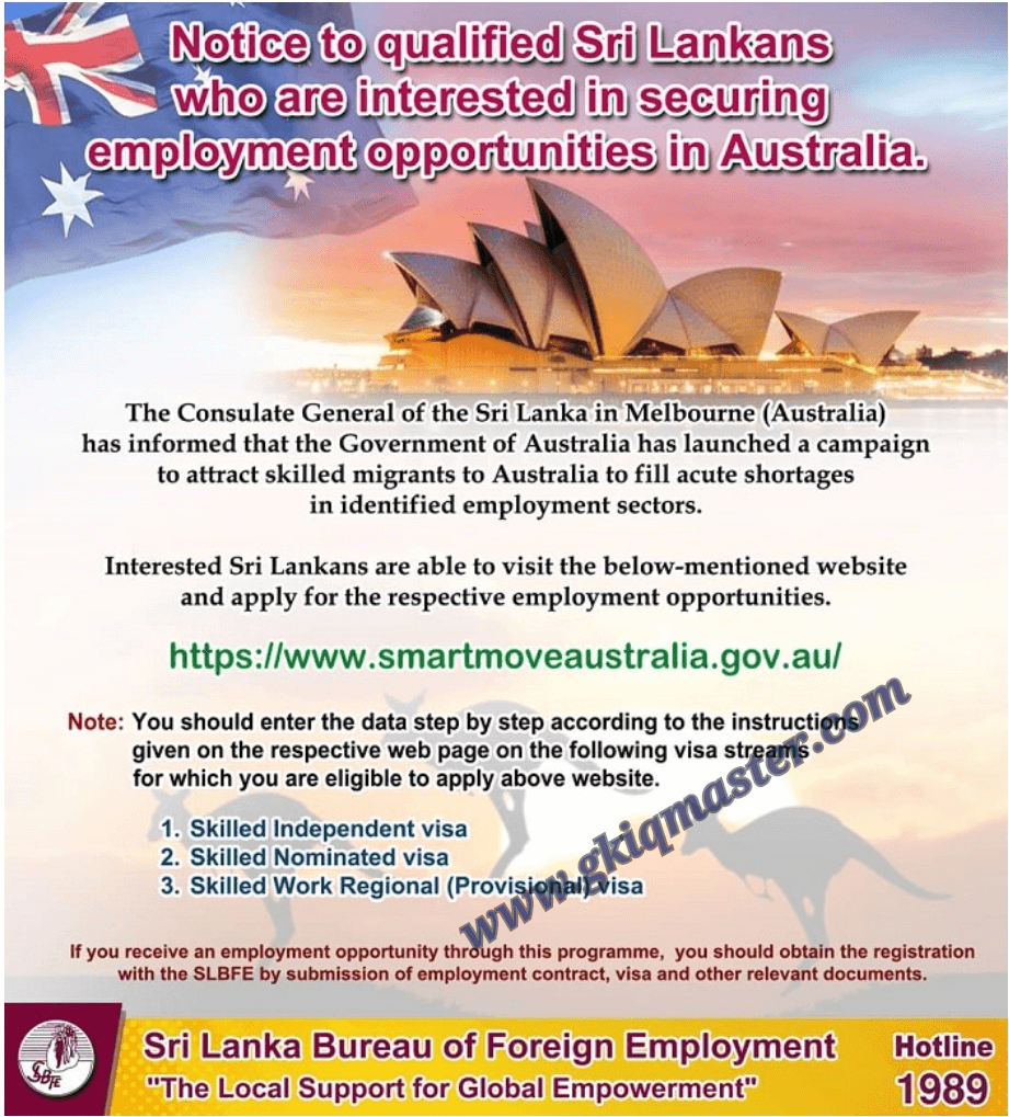Australia Job Vacancies - MASTER