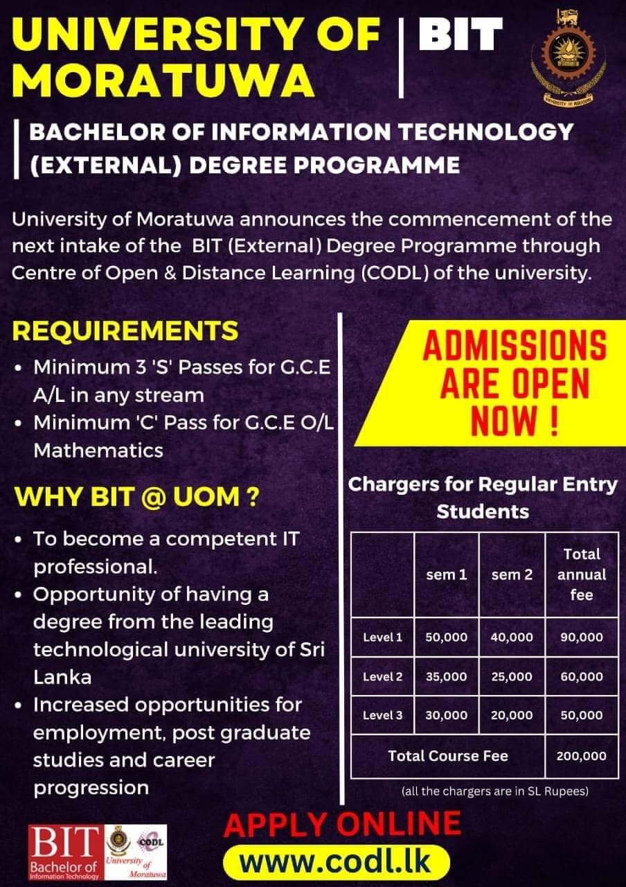 Bachelor of Information Technology (External) Degree Program - Full ...