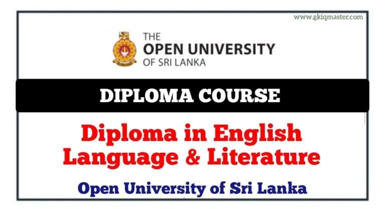 Diploma in English Language and Literature - Open University of Sri ...