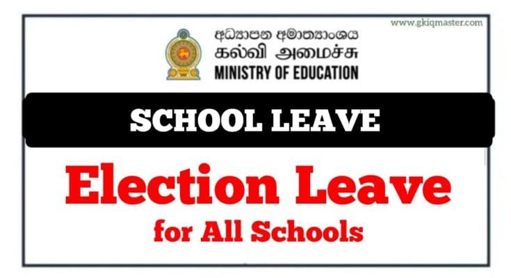 Election Leave For Schools - Ministry of Education - MASTER
